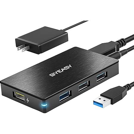 Amazon Com StarTech Com Port USB SuperSpeed Hub With Power Adapter Gbps Portable