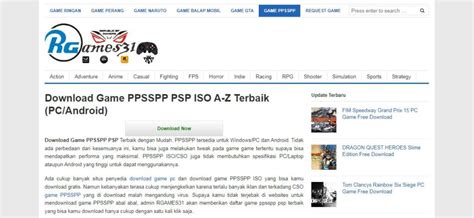 10 Rekomendasi Situs Download Game PPSSPP Terlengkap