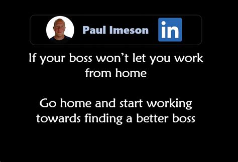 Paul Imeson On Linkedin Working From Home Where Possible Is Almost Always At Least As… 14
