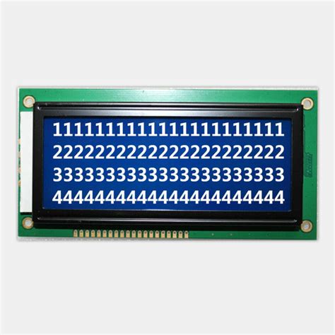 Blue Mode Transmissive Lcm Lcd Display Negative Character Screen For Instrument