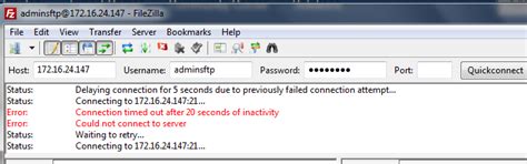 From Filezilla I Am Trying To Connect Cisco Prime It Is Not Connected Cisco Community