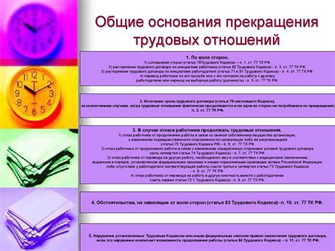 Основания прекращения трудового договора презентация онлайн