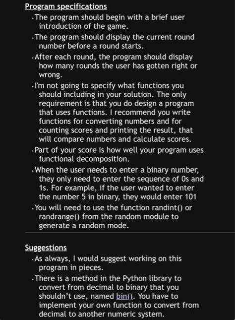 Solved Program Behavior This Is A Game That Pits The User
