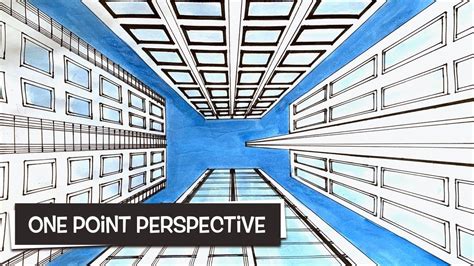 One Point Perspective Worms Eye View One Point Perspective Art How Age 10 Art Classroom