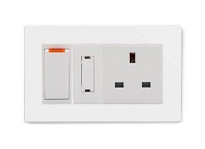 RetroTouch Switched Fused Spur With A Unswitched Socket PG White EBay UK
