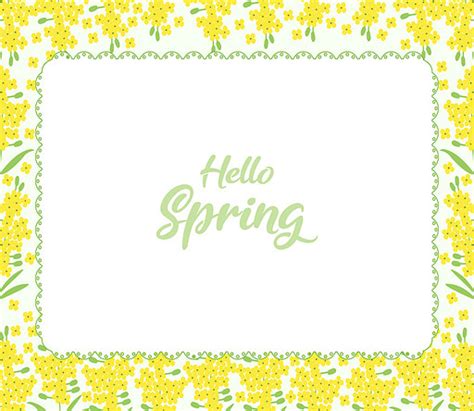 안녕 봄 유채꽃 배경이미지 유토이미지 상세페이지 베이직샵 일러스트 22548362