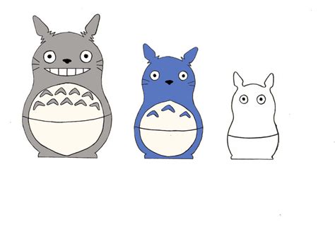 Totoro Russian Dolls By Lizzykaede On Deviantart