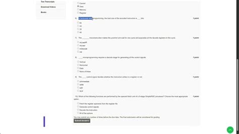 nptel computer architecture week 9 assignment solution august 2024 iit