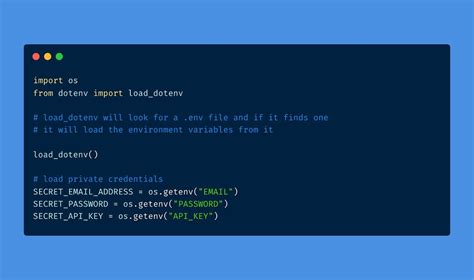 Stop Hardcoding Sensitive Data In Your Python Applications Use Python