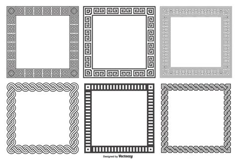 Decorative Square Frames Collection 137259 Vector Art At Vecteezy