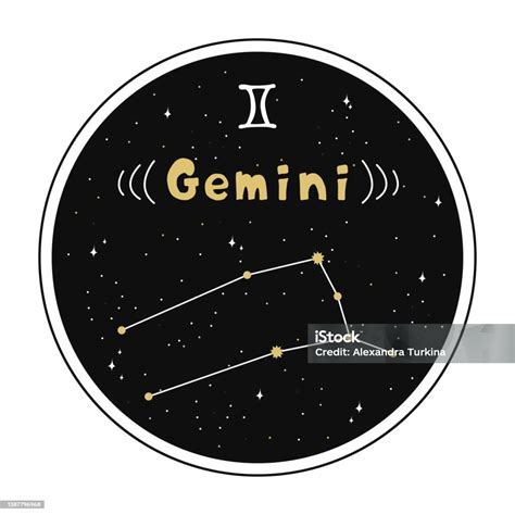 쌍둥이자리 원에 조디악 기호와 별자리 낙서 스타일의 조디악 표지판 세트 손으로 그린 0명에 대한 스톡 벡터 아트 및 기타 이미지 0명 검은색 게자리 Istock