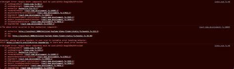 Error With UseGoogleLogin Google OAuth Components Must Be Used Within
