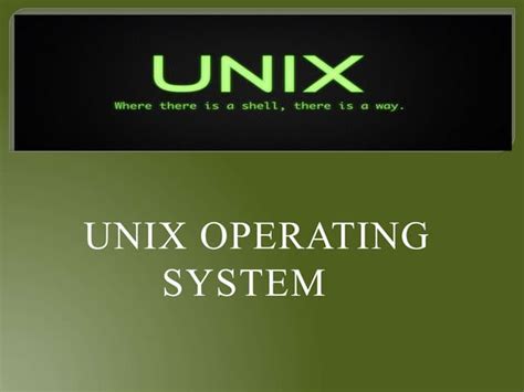 Unix Case Study Ppt
