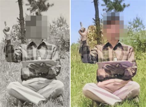정보 흑백사진을 컬러사진으로 복원하기 포토샵 필터 사용하기 네이버 블로그