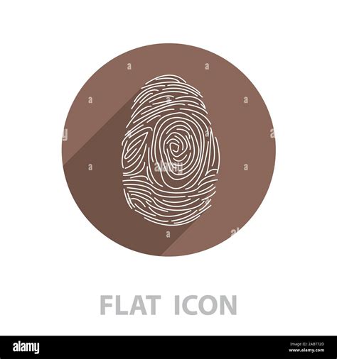 Fingerprint Icon Vector Illustration Stock Vector Image And Art Alamy