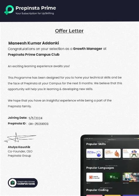 Maneesh Kumar Addanki On Linkedin I Am Delighted To Share That I Have Been Selected At