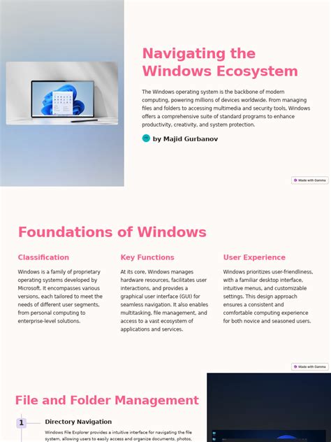 Navigating The Windows Ecosystem Pdf Computer File Microsoft Windows