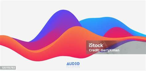 음파 시각화 3d 컬러풀 한 단단한 파형 음성 샘플 패턴 미터에 대한 스톡 벡터 아트 및 기타 이미지 미터 음파 3차원 형태 Istock