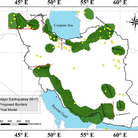 Final Spatio Temporal Model Of Seismic Provinces Of Iran Download Scientific Diagram