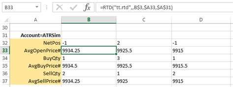 Rtd Retrieving Instrument Ids And Properties Excel Integration With
