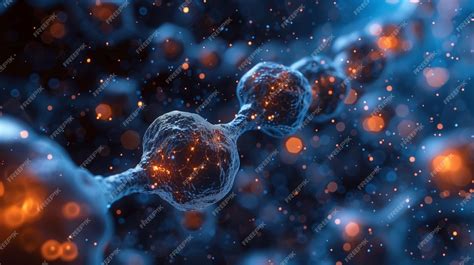 Premium Photo Digital Illustration Of Synaptic Transmission In Neural Network