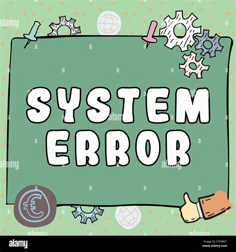 Text Showing Inspiration System Error Word Written On Technological Failure Software Collapse