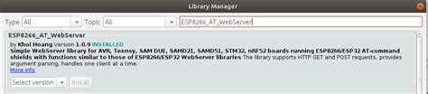 Esp8266atwebserver Library For Arduino Teensy Samd Etc Boards