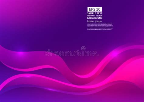 Colorful Wave Abstract Background Fluid Gradient Shapes Composition Modern Design Stock Vector