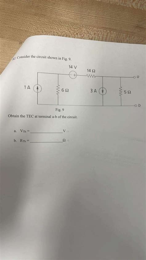 Solved B Consider The Circuit Shown In Fig Fig Chegg Com