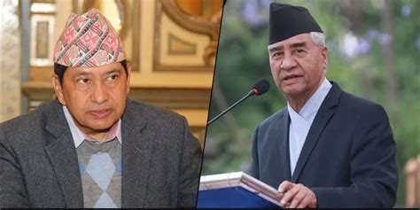 गृहमन्त्री श्रेष्ठ र कांग्रेस सभापति देउवाबीच भेटवार्ता Nepalwatch