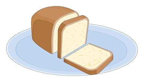 Premium Vector Bread Slices In A Plate