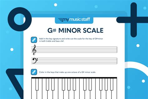 G Sharp Minor Scale My Music Staff Resources