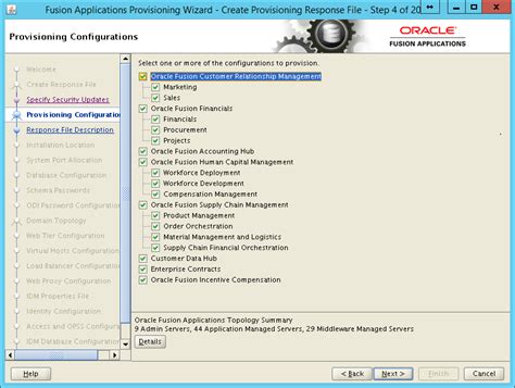 Oracle Fusion Applications 11129 Installation Part 6 ~ Oracle