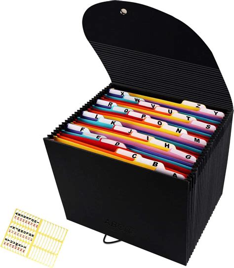 26 Pockets Accordian File Organizer Letter Size India Ubuy