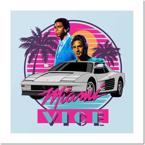 Miami Vice Wall And Art Print Miami Vice Theme Miami Vice Miami