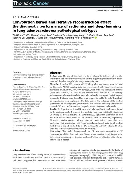 Pdf Convolution Kernel And Iterative Reconstruction Affect The