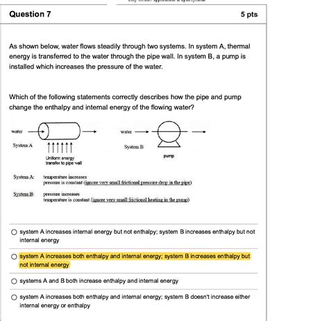 Solved As Shown Below Water Flows Steadily Through Two Systems In System A Tutorbin