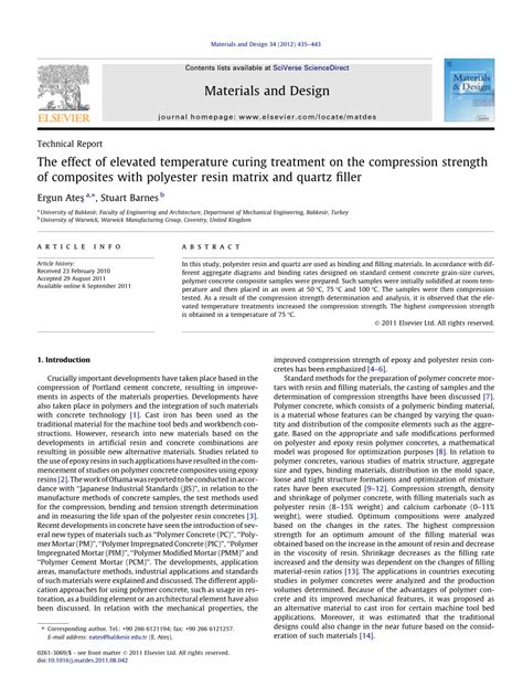 Pdf The Effect Of Elevated Temperature Curing Treatment On The Compression Strength Of