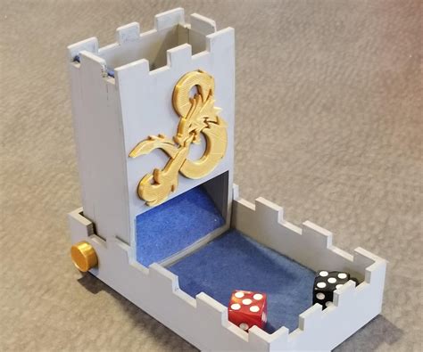 3d printed folding castle dice tower with tinkercad 5 steps with pictures instructables