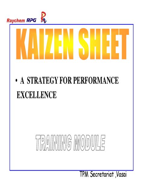 Jh Kaizen Training Module Pdf Economies Business Process