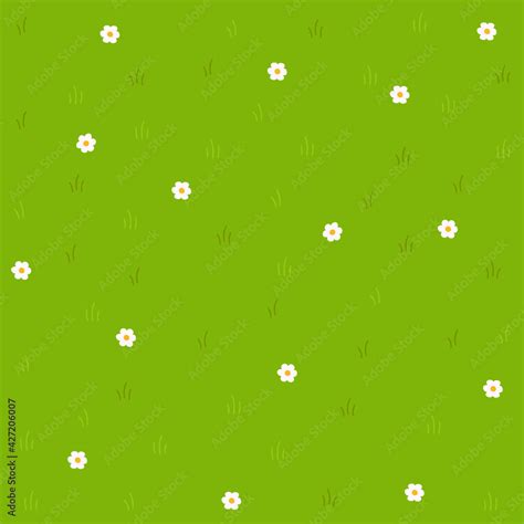 Cartoon Grass Vector Flat Pattern Stock Vector Adobe Stock