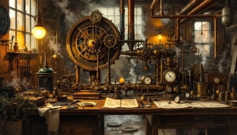 Free Victorian Clockwork Workshop Image Victorian Steampunk