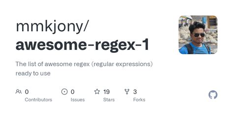 Github Mmkjony Awesome Regex The List Of Awesome Regex Regular