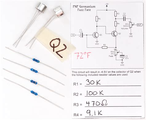 Transistor Set Tested And Selected For Fuzz Face 2n1309 Pnp