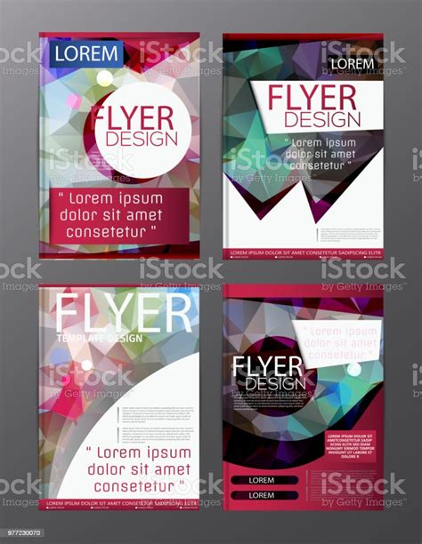 다각형 브로셔 전단지 비즈니스 교육 프레 젠 테이 션 편집 가능한 벡터 일러스트 레이 션 잡지 표지 브로슈어 서식 파일 디자인 0명에 대한 스톡 벡터 아트 및 기타 이미지