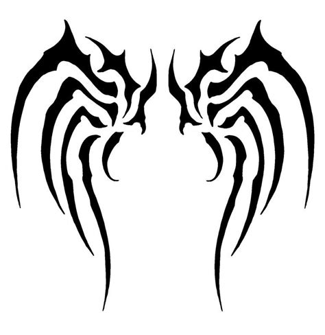 18 Beautiful Tribal Wings Tattoos