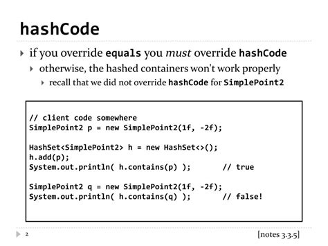 the hashcode method ppt download