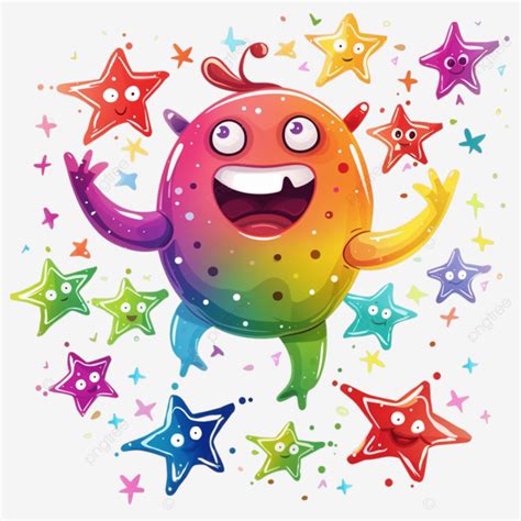 화려한 별에 장난기 많은 만화 캐릭터 만화 캐릭터 엘프 모자 화려한 별 Png 일러스트 및 이미지 에 대한 무료 다운로드 Pngtree