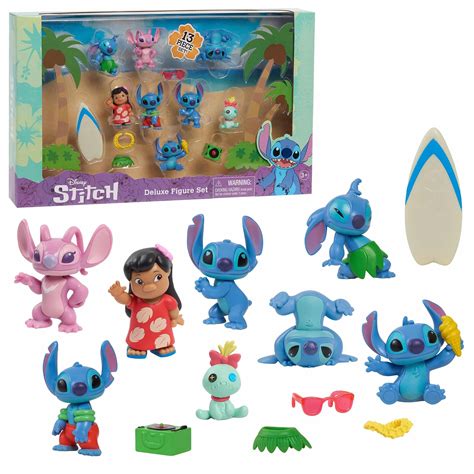 Disney Stitch Deluxe Collectible Figure Set Play Toys