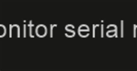 Wmi Monitor Serial Number Imgur